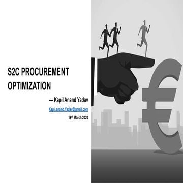 S2C PROCUREMENT OPTIMIZATION | PDF