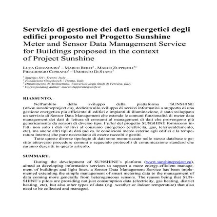 S.2.g Meter and Sensor Data Management Service | PDF | Internet of ...