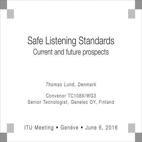 Safe Listening Standards | PDF