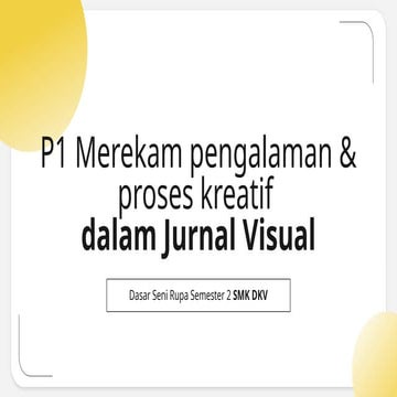 Materi Jurnal Visual Kelas IX.pptx Seni Rupa | PPTX