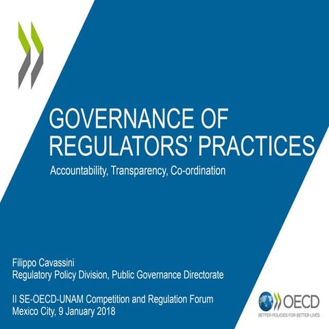 Governance of Regulators’ Practices: Accountability, Transparency, Co ...