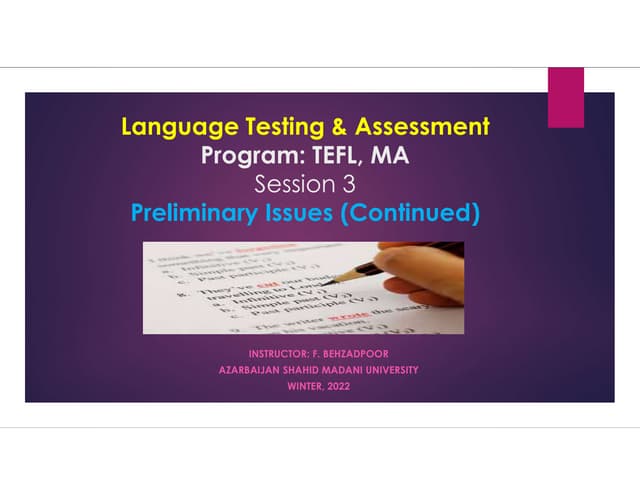 Types of Test | PPTX