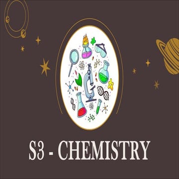 S3 - CHEMISTRY - UNIT 10 chemical symbols | PDF