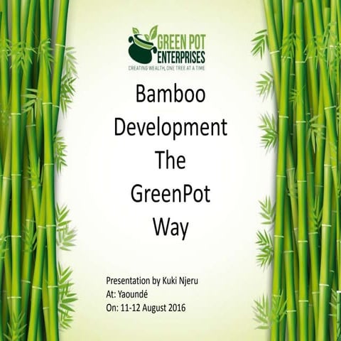 Bamboo Development The GreenPot Way | PPTX