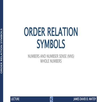 S 5. G3 NNS (WN - 10 000) - lecture 5. application of order relation ...