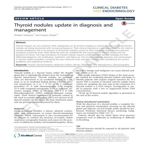 Thyroid nodule ATA guideline 2016 | PPTX