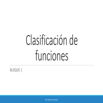 S4 Clasificación de funciones | PPTX