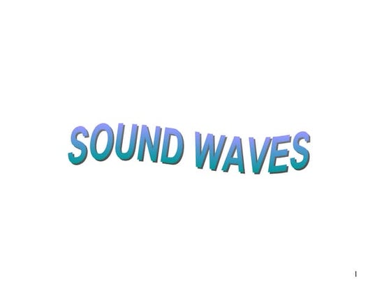 Waves and Sound | PPT