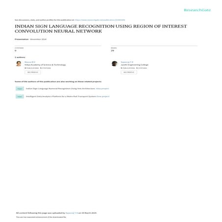 Indian-Sign-Language-Recognition | PDF