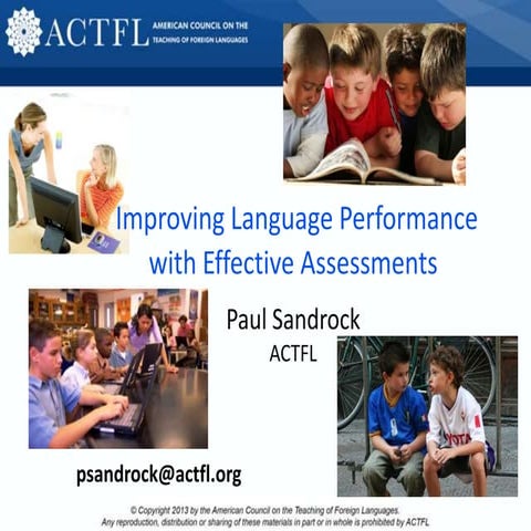 S5 effective assessments - actfl | PPTX