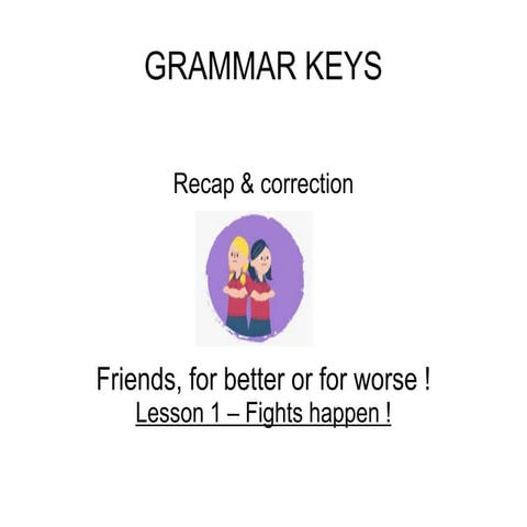 S5 l1 grammar keys | PPT