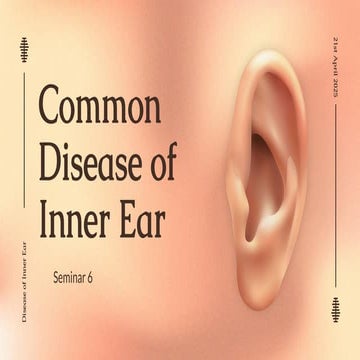 S6- Common Disease of Inner Ear presentation | PDF