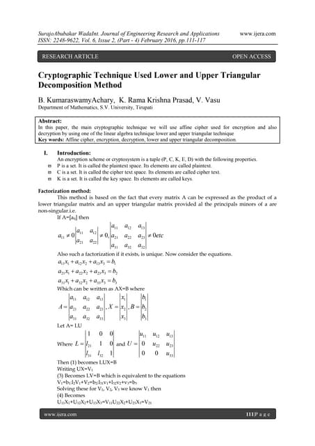 Parallel generators of pseudo random numbers with control of ...