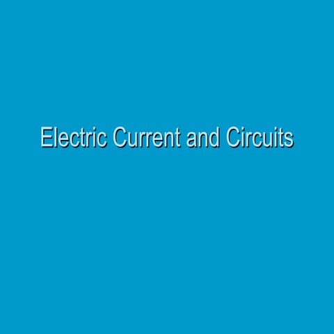 Electricity and Circuits for Grade 9 students | PPT