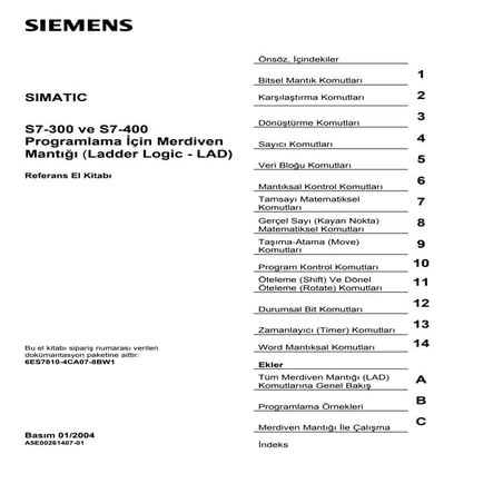 S7 300 ladder programlama | PDF
