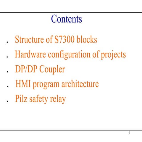 S7 300 blocks structure hardware configuration.ppt | Programming Languages | Computing