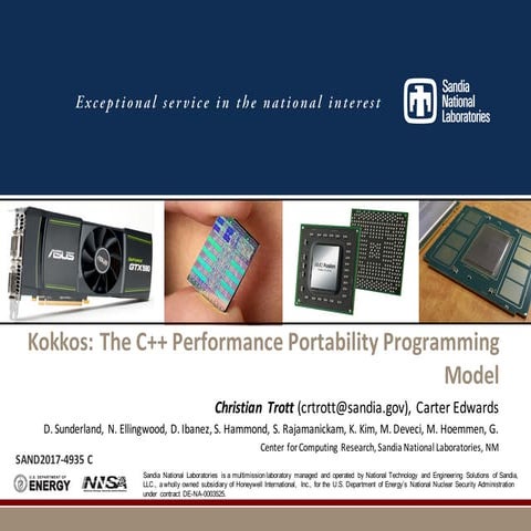 The Kokkos C++ Performance Portability EcoSystem | PPT