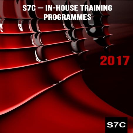 Storm-7 Consulting In-House Training Programmes (2017) | PDF
