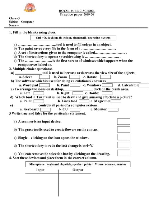 Grade 2 oxford computer | DOCX | Computing | Technology & Computing