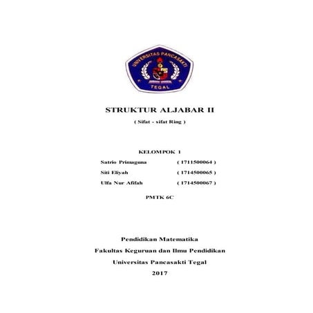 Struktur Aljabar Doc | DOCX