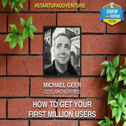 Michael Geer - Startup AddVenture | PPT
