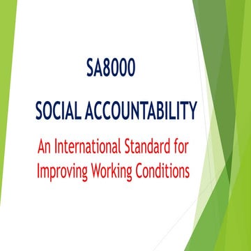 SA8000 iplementation process for pharma industry | PPT