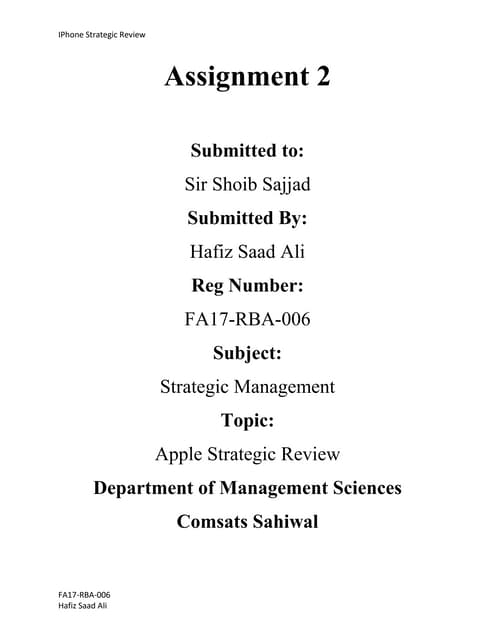 Management Information System- Apple Inc. | PDF