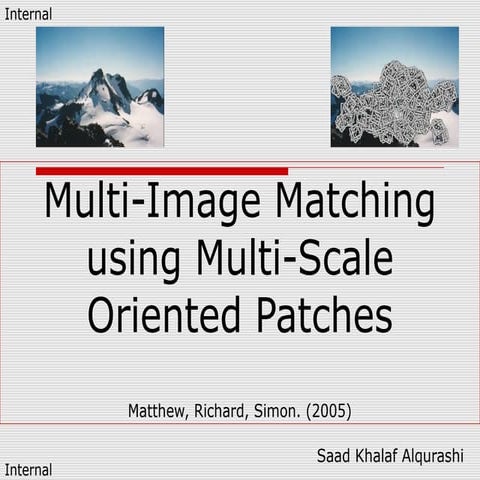 Multi-Image Matching | PPT