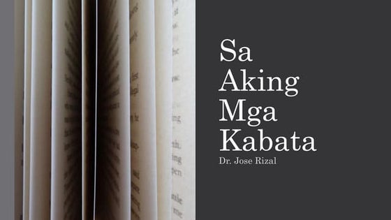 Sa Aking Mga Kabata | PPTX