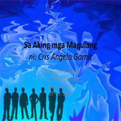 Sa Aking Mga Magulang | PPTX