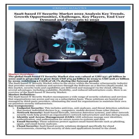 SaaS-based IT Security Market 2022 Analysis Key Trends, Growth Opportunities, Challenges, Key ...