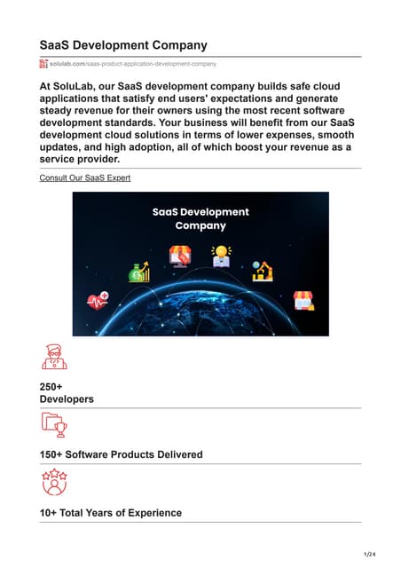 SaaS Development Company | SaaS Development Services | PDF SaaS Development Company | SaaS Development Services | PDF