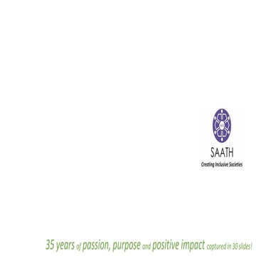 Organization Overview - Saath charitable Trust | PDF