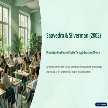 Chap 8 saavedra and silverman button phobia | PPTX