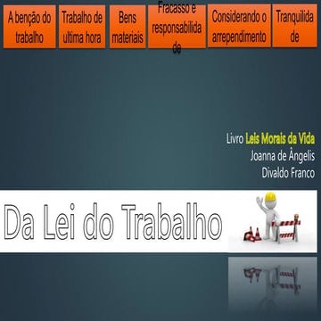 Da Lei do Trabalho | PPTX