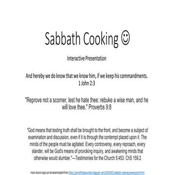 Sabbath Cooking seventh-day sabbath.docx