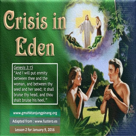The story of ADAM AND EVE, “The first sin” | PPTX