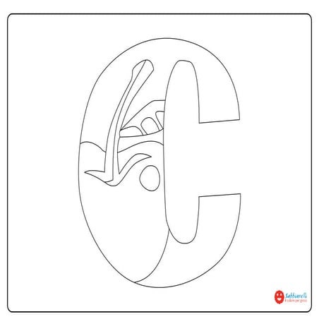 Lettera C - Disegni da colorare - Sabbiarelli | PDF
