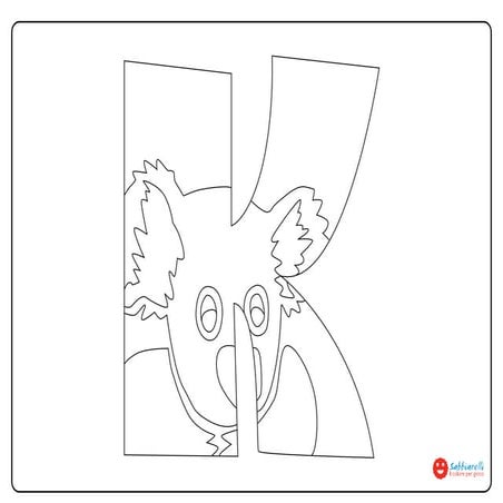Lettera K - Disegni da colorare - Sabbiarelli | PDF