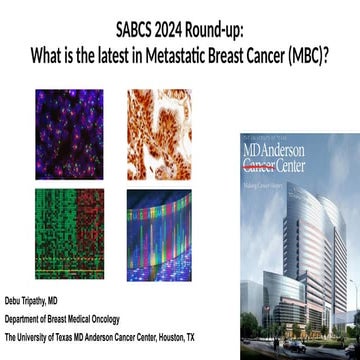 SABCS 2024 Roundup: What’s the Latest in Metastatic Breast Cancer (MBC ...