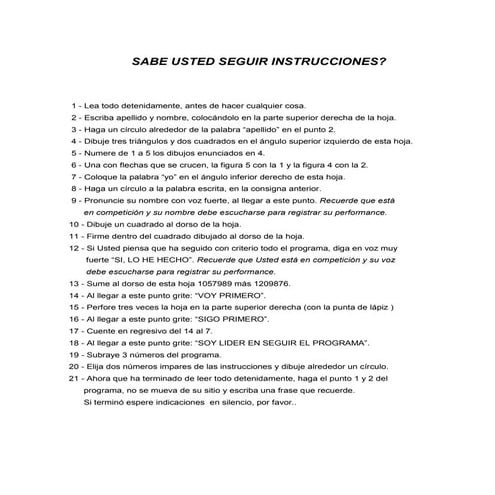 Hoja De Trabajo Divertida Para Seguir Instrucciones Seguimiento De