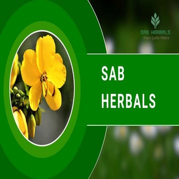 Calcium Sennoside Manufacturer in India - Sab Herbals | PDF