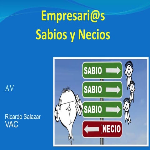Sabios Necios Presentacion | PPT