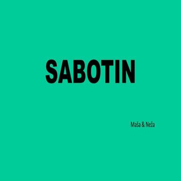 Sabotin | PPTX