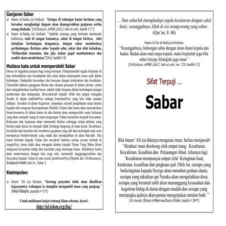 Sifat Sabar | PPT