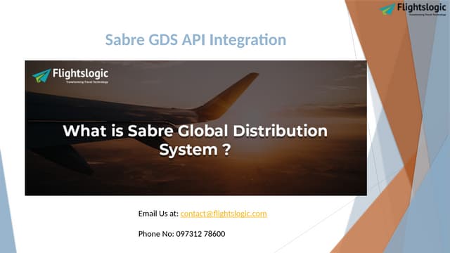 Sabre GDS API integration, Sabre GDS API | PPTX