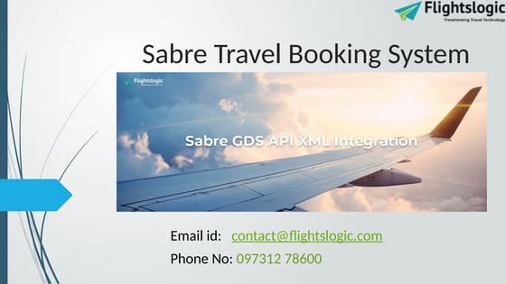 Sabre Travel Software | PPT