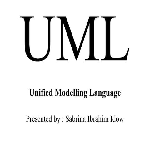 UML : unified modelling languqage in software engineering | PPT