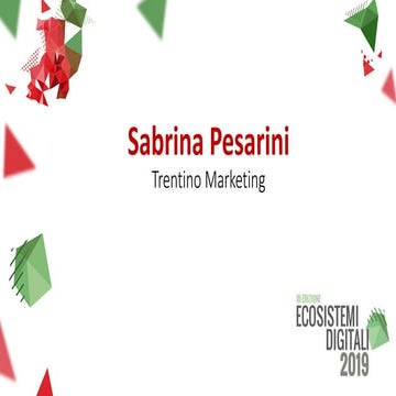 Ecosistemi Digitali - Sabrina Pesarini | PPTX