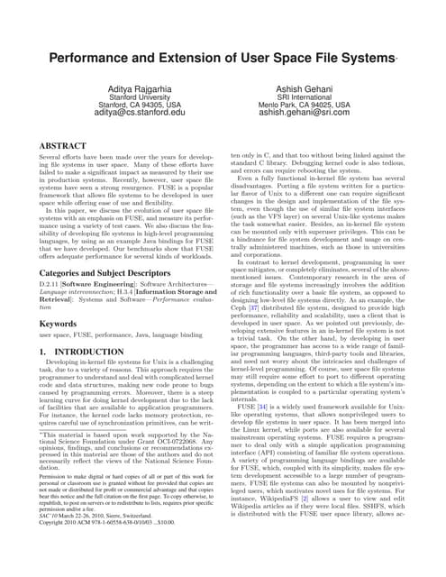 Деградация производительности при использовании Fuse Pdf